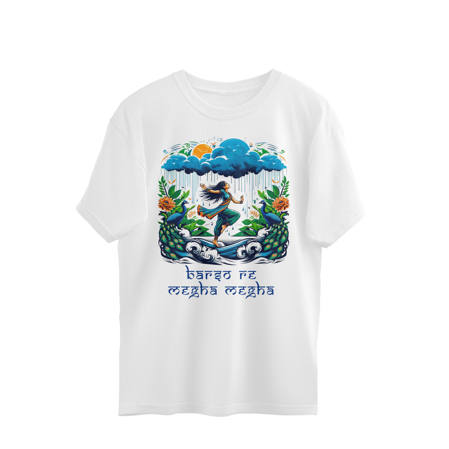 Barso Re Megha Megha Oversized T-shirt - Wittee