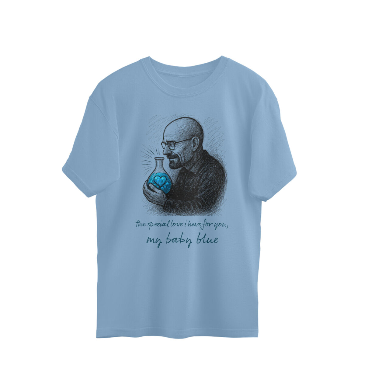 Breaking Bad Oversized T-shirt | Baby Blue - Wittee