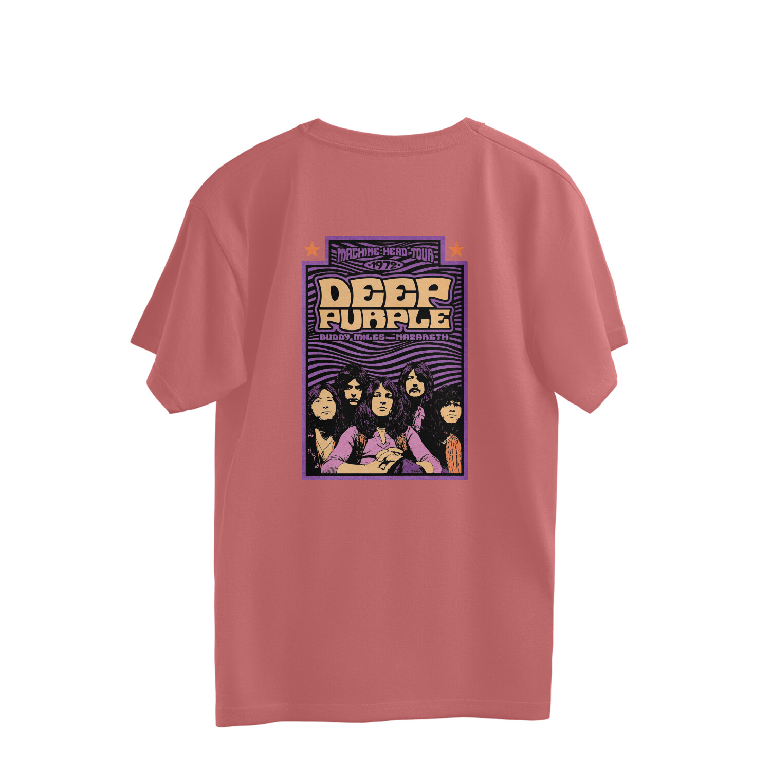 Deep Purple Oversized T-Shirts (both sides) - Wittee