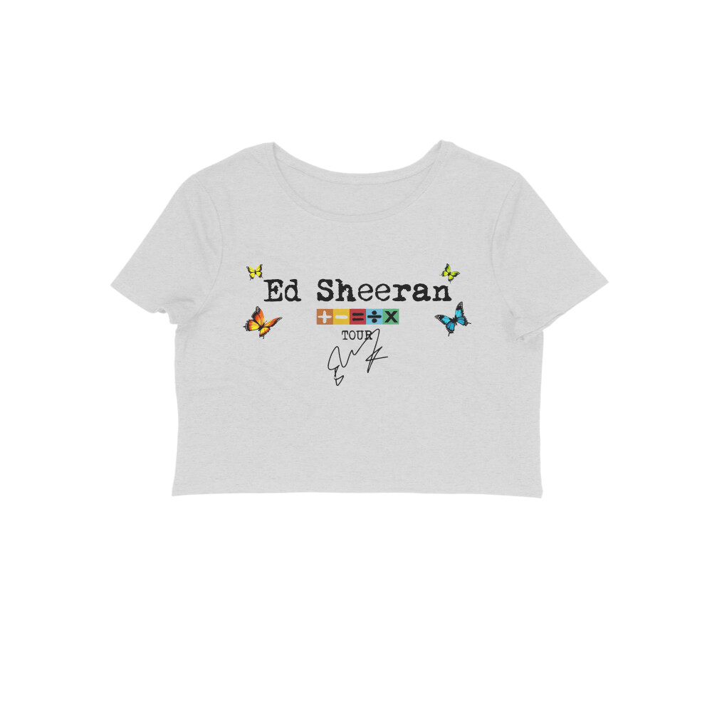 Ed Sheeran Crop Top | Butterflies - Wittee