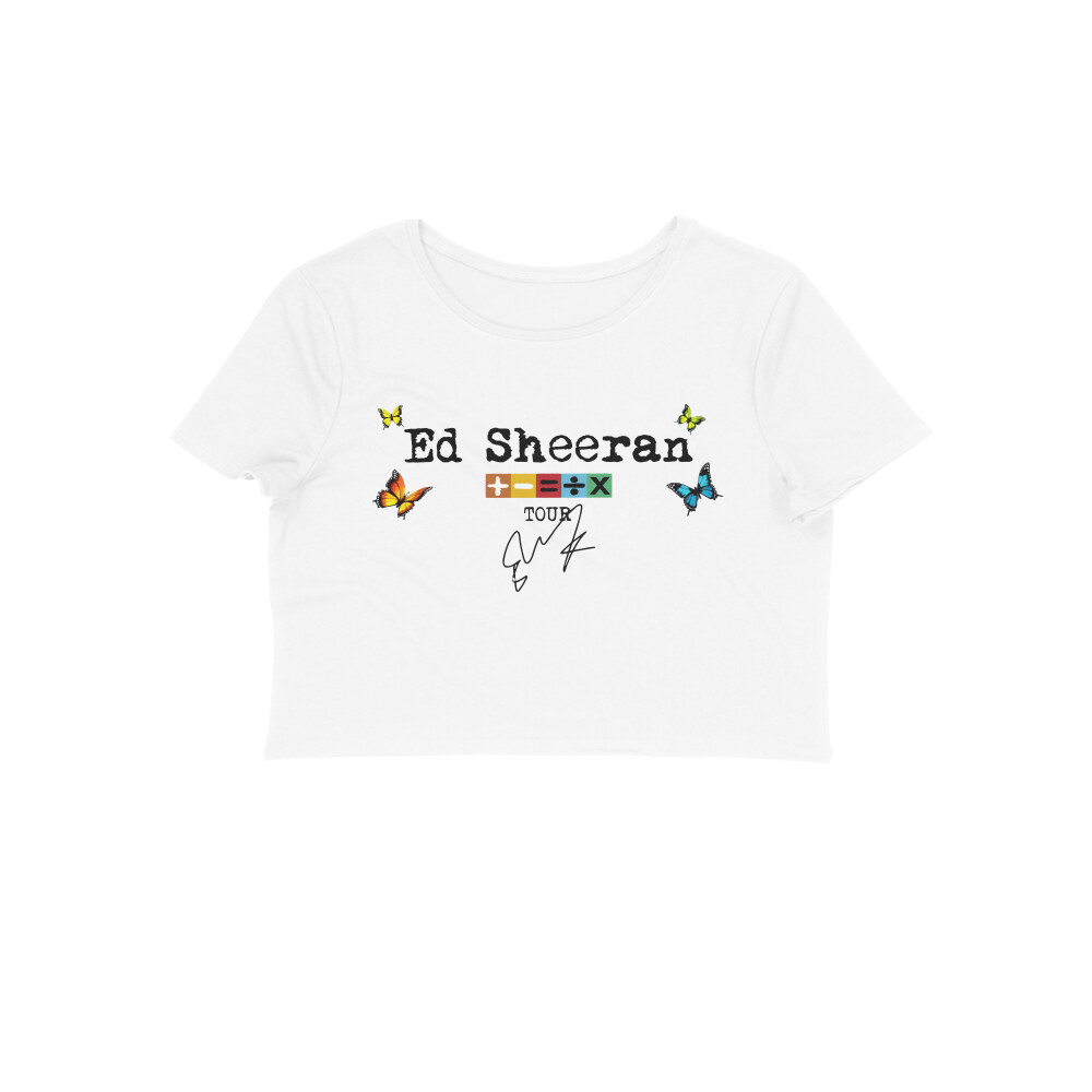Ed Sheeran Crop Top | Butterflies - Wittee