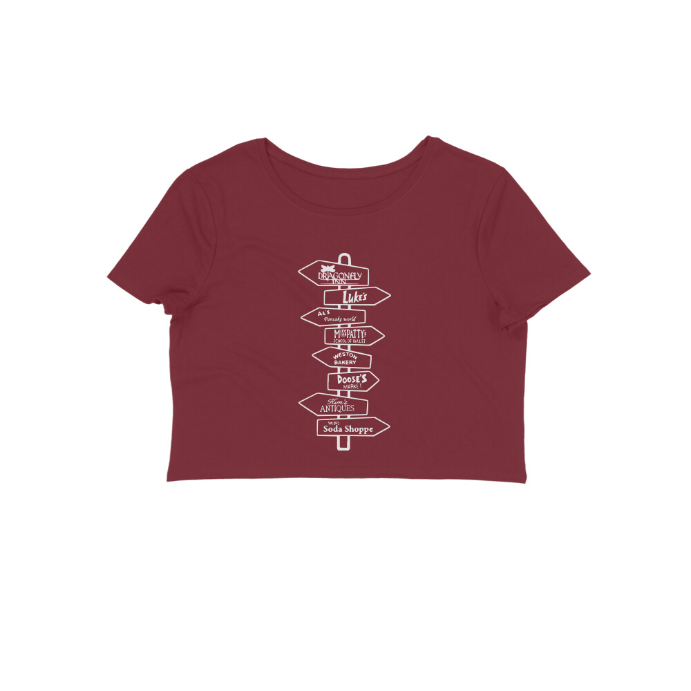 Gilmore Girls Crop Top | Sign board - Wittee