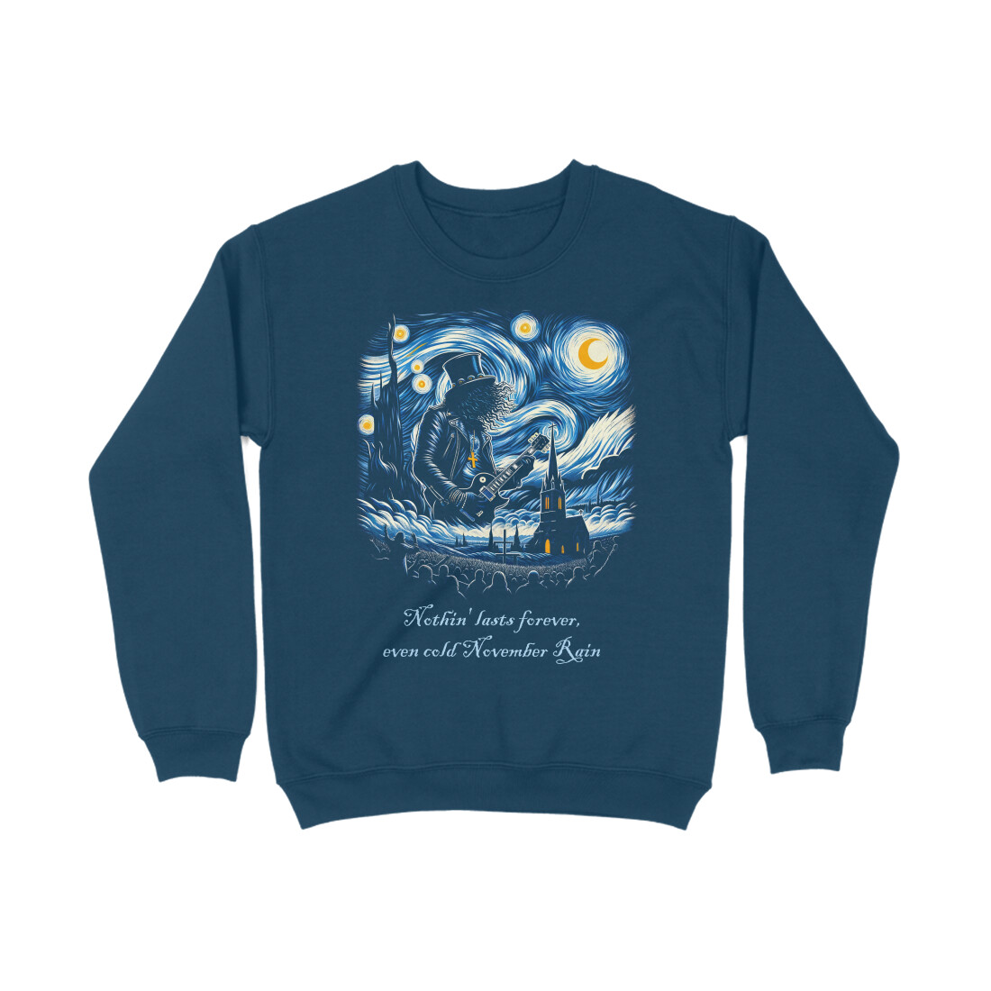 Guns N Roses Sweatshirt | Starry Night - Wittee
