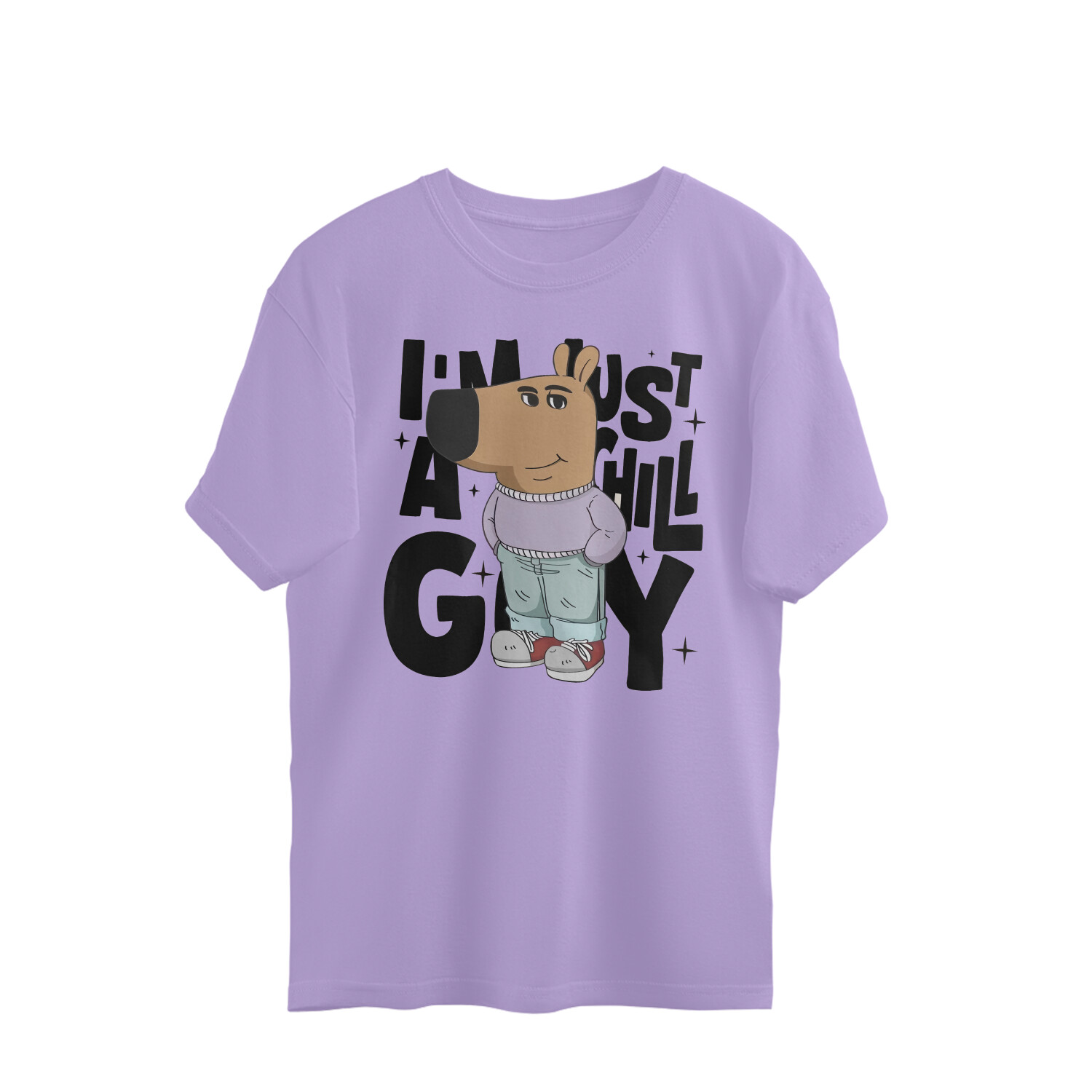 Just a chill guy oversized T-shirt | Meme - Wittee