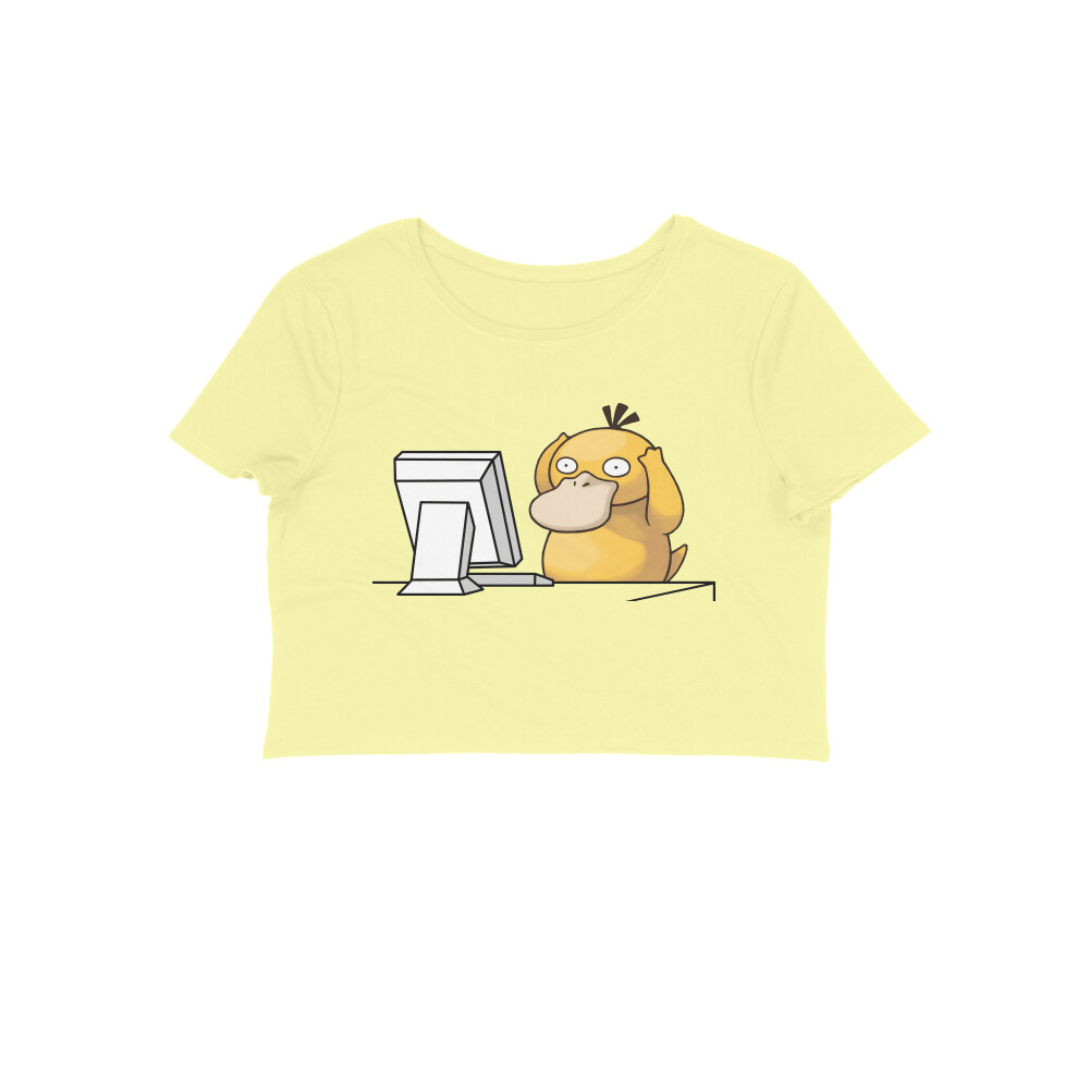 Psyduck Meme Crop Top - Wittee