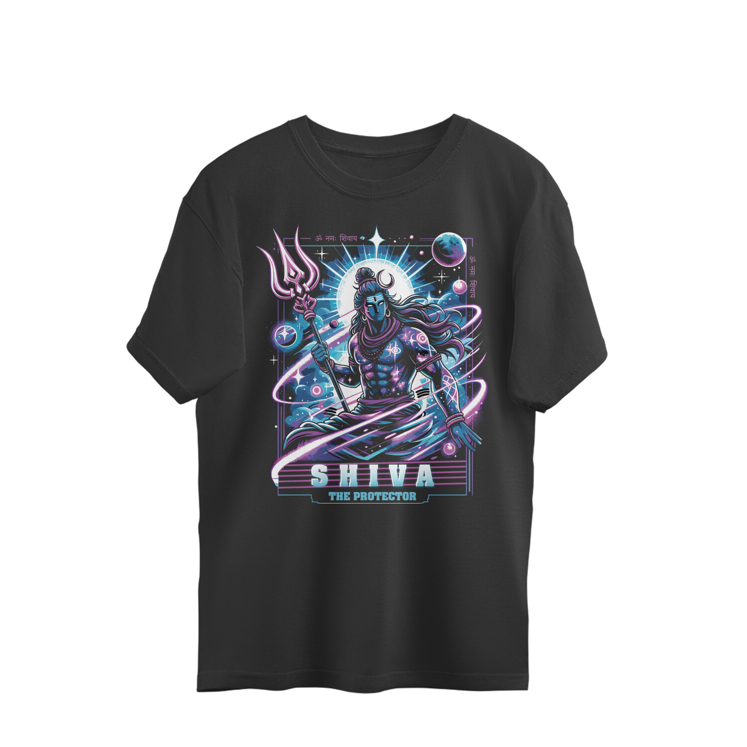 Shiv Ji Oversized T-shirt | Shiva The Protector - Wittee