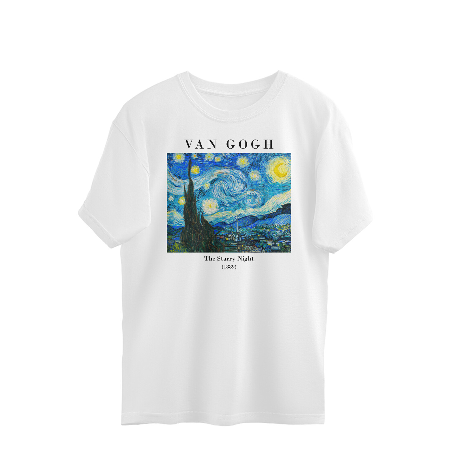 Van Gogh Starry Night Oversized T-Shirt - Wittee