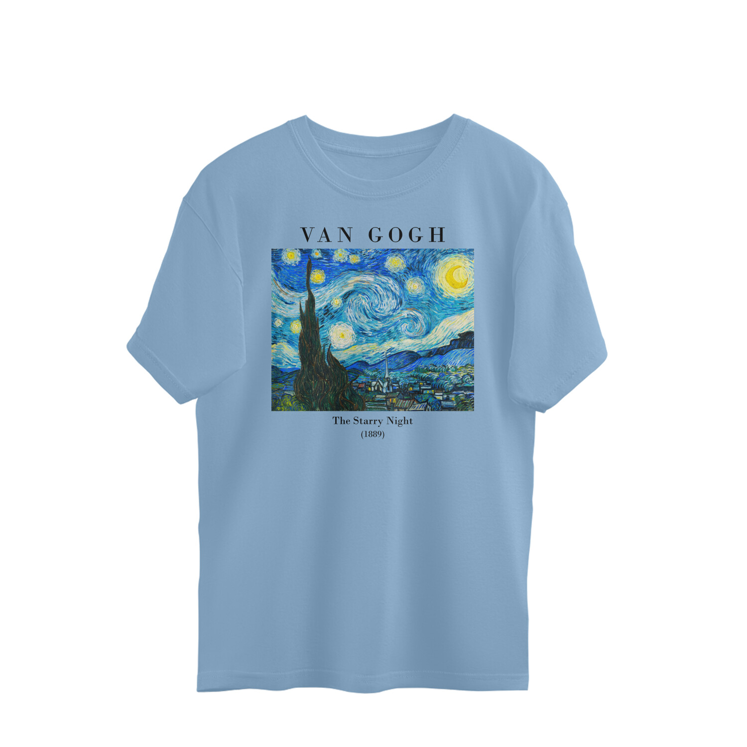 Van Gogh Starry Night Oversized T-Shirt - Wittee