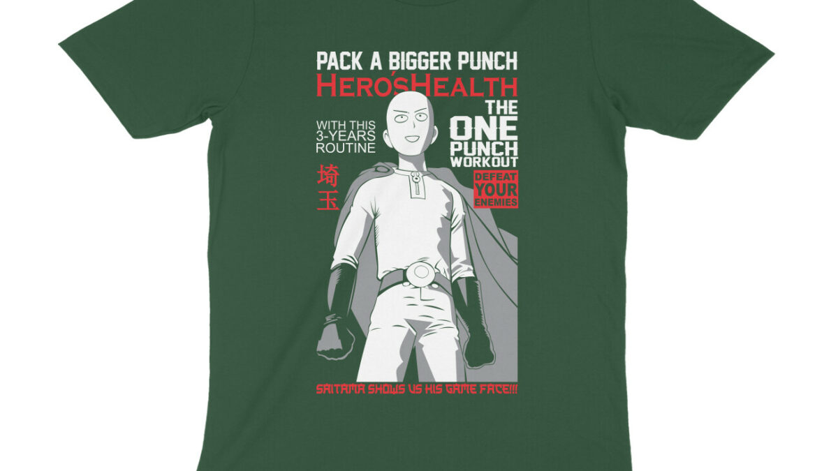 One Punch Man Hoodie One-Punch Man Saitama Anime T-Shirt - Cotton ...