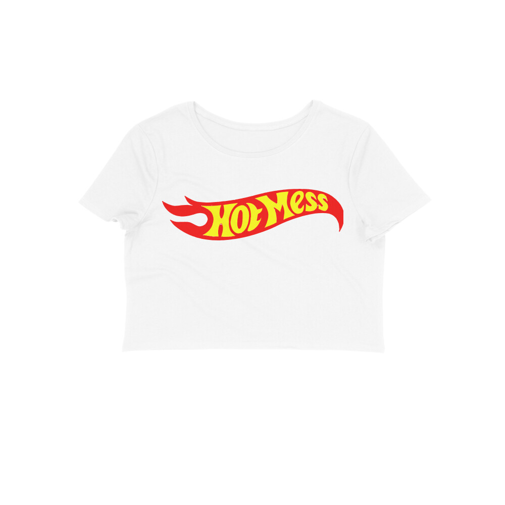 Twisted Logo Crop top | Hot Mess - Wittee