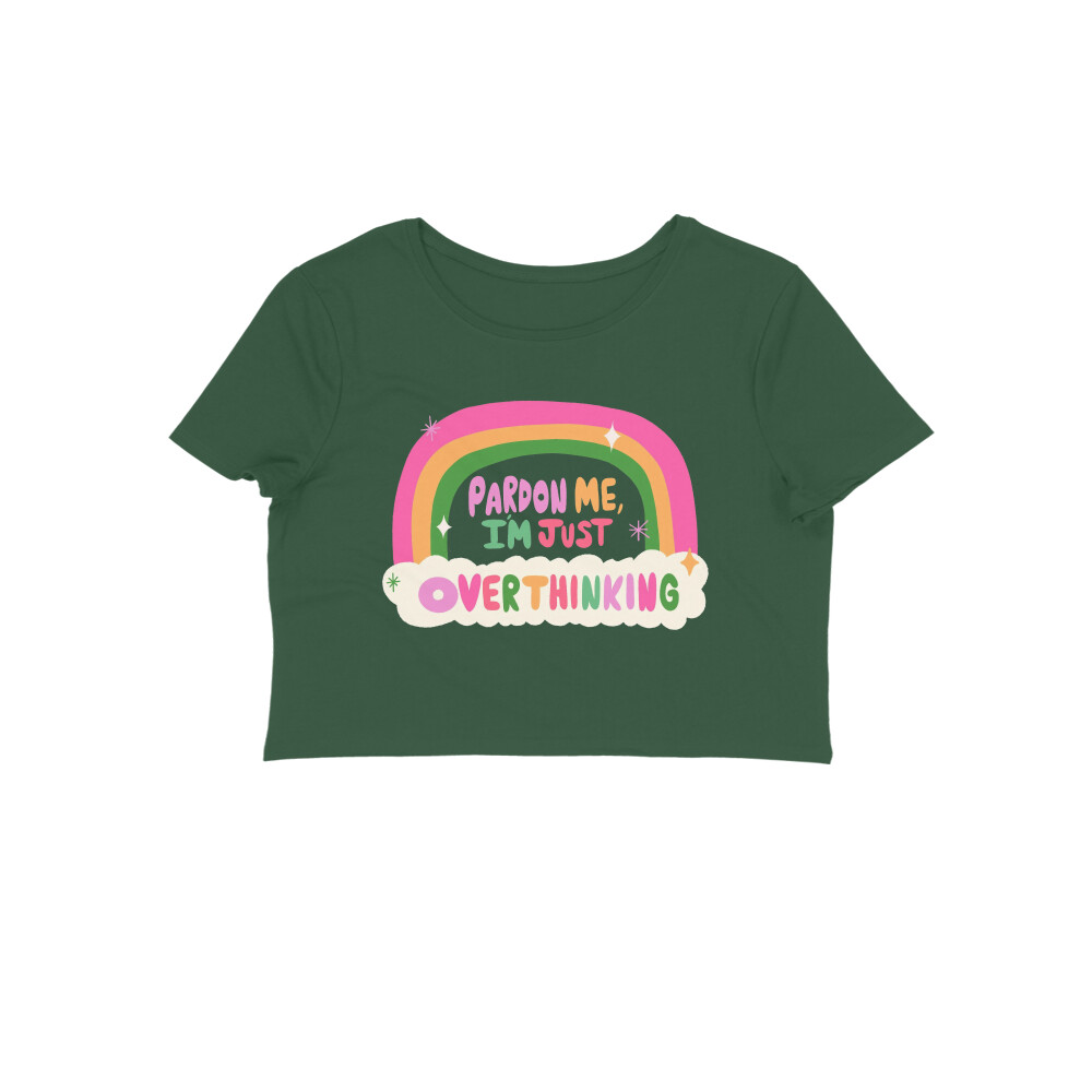 Cute Overthinking Crop Top - Wittee