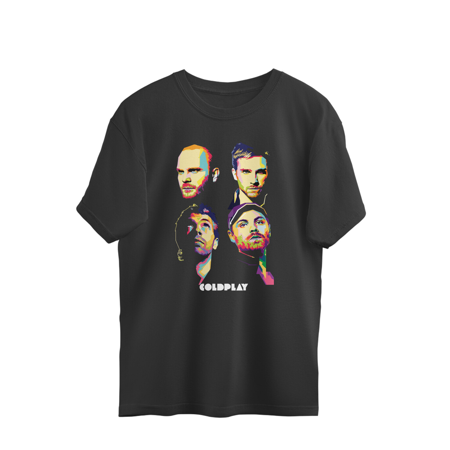 Coldplay Oversized T-shirt | Pop Art - Wittee