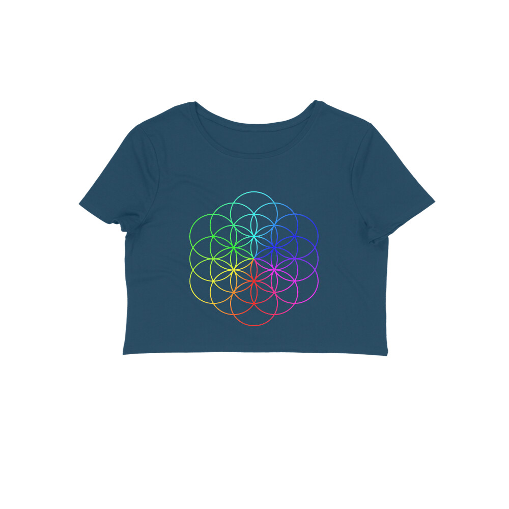 Coldplay Crop Top - Circles - Wittee