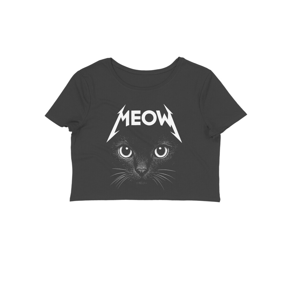 Metallica Crop Top | Meow - Wittee